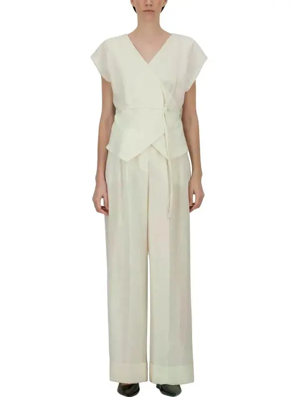 Herno Fade-effect Belted Top - Neutrals