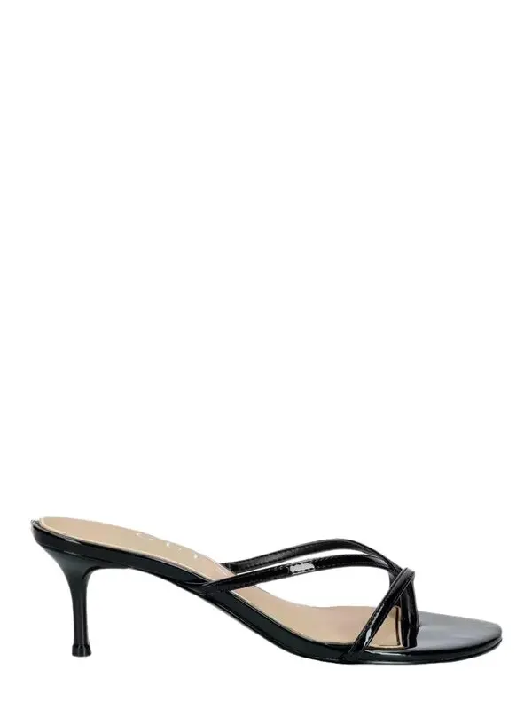 Guess Gazey Patent-finish Strappy Sandals - Black