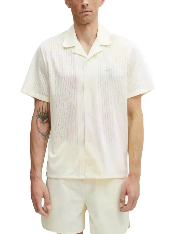 Filling Pieces Resort Graphic-print Point-elle Shirt - White