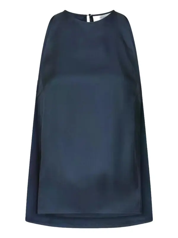 Loulou De Saison Silk Twill Halterneck Cami Top - Blue