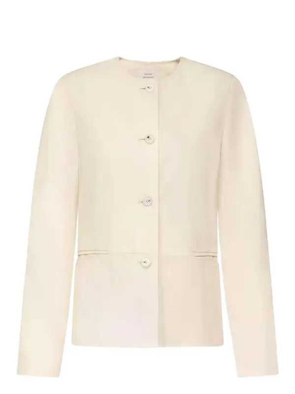 Loulou De Saison Adéa Leather Jacket - Neutrals