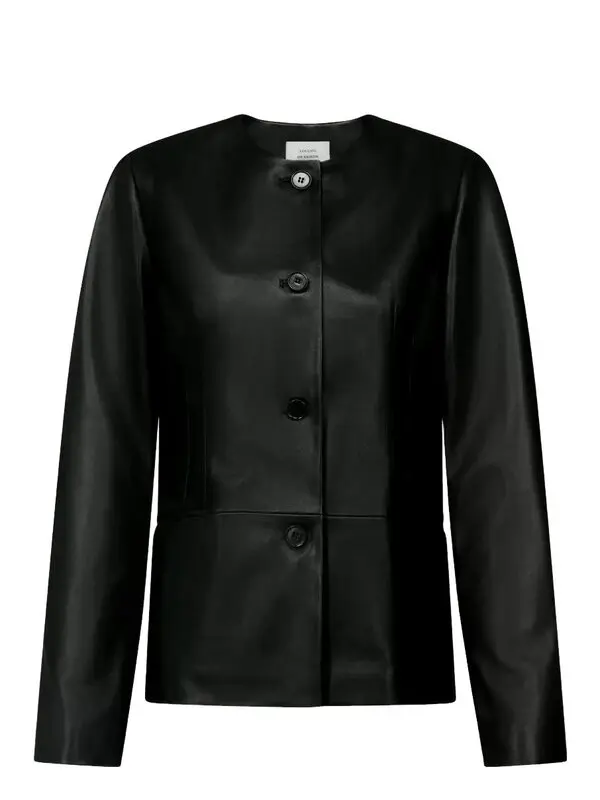 Loulou De Saison Adea Leather Jacket - Black