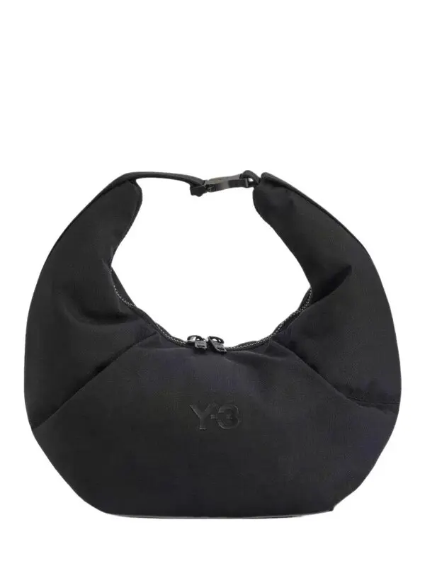 Y3 Crescent Silhouette Tote Bag - Black