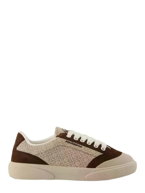 Casablanca Del Mar Monogram Print Sneakers - Neutrals