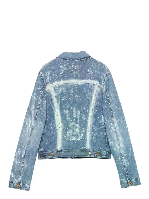 Dolce & Gabbana Embellished Denim Jacket - Blue