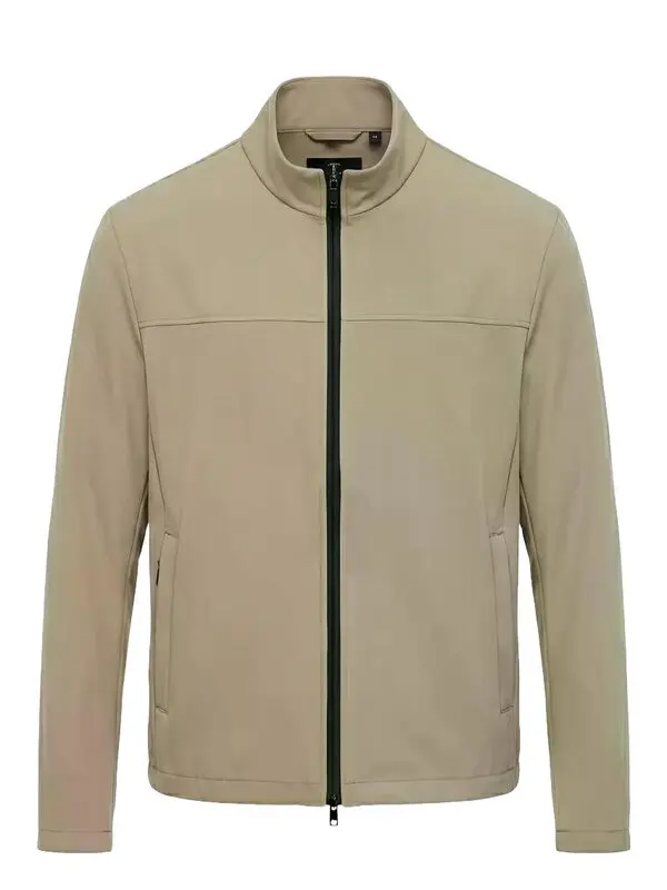 TOMBOLINI Logo Detail Zip-up Jacket - Neutrals