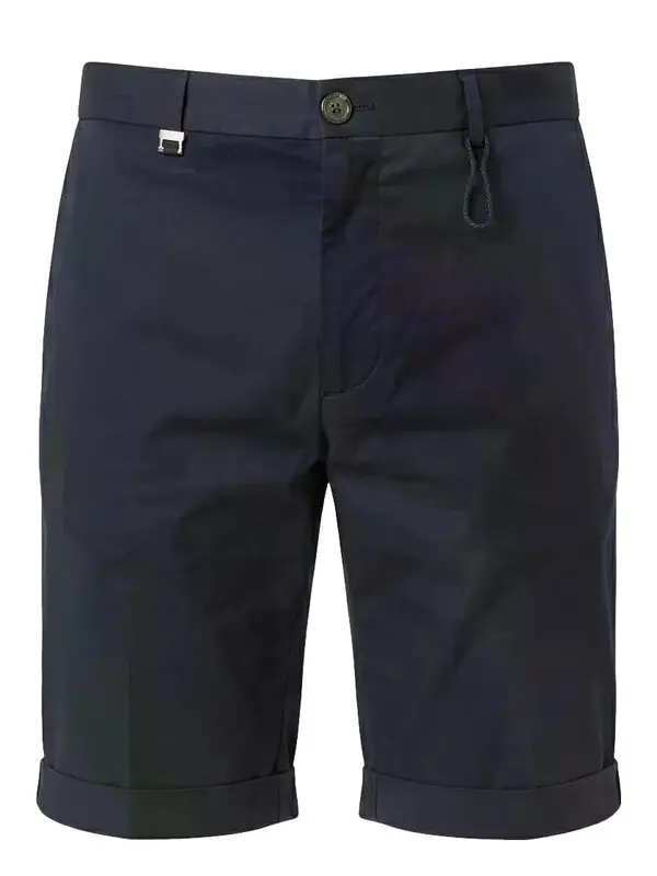TOMBOLINI Bermuda Shorts With Turn-up Hems - Blue