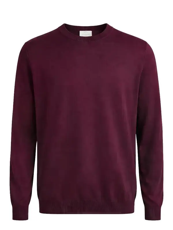 Pal Zileri Fine Knit Crew Neck Sweater - Red