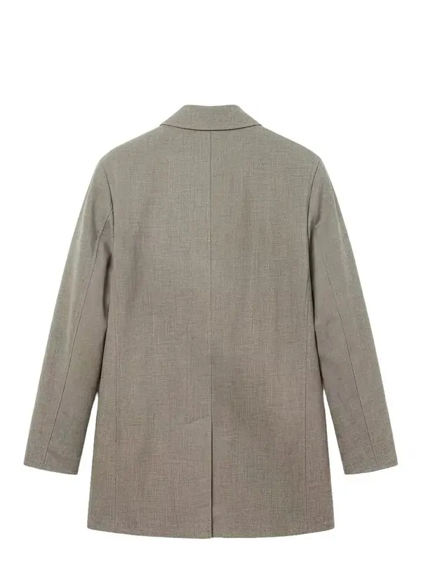 TOMBOLINI Single-breasted Rear-slit Raincoat - Neutrals