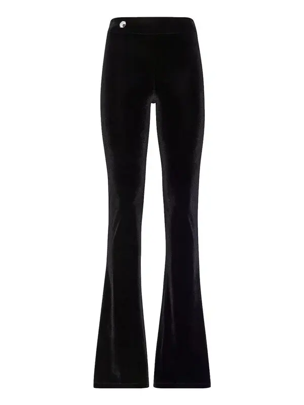 Philipp Plein High-waisted Flared Leggings - Black
