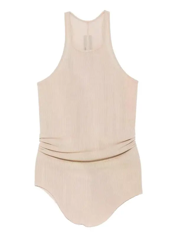 Rick Owens Ribbed Racerback Top - Neutrals