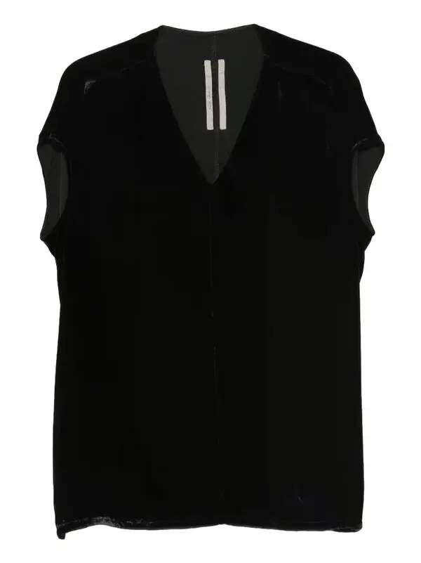 Rick Owens V-neck Blouse - Black