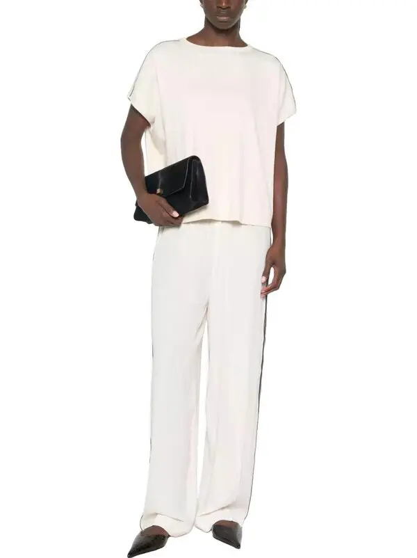Fabiana Filippi Side-stripe T-shirt - Neutrals