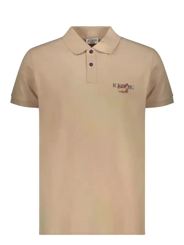 Iceberg Logo-print Piqué Polo Shirt - Neutrals