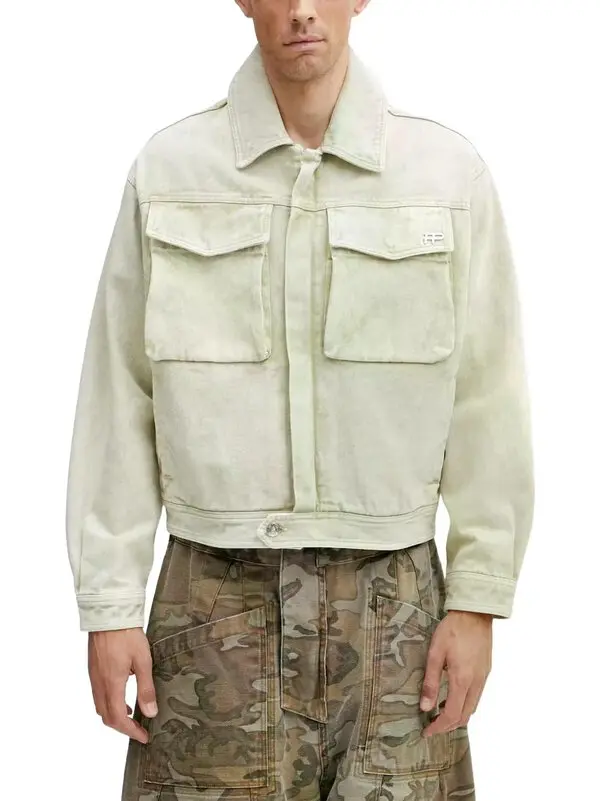 Filling Pieces Logo-plaque Flap-pocket Jacket - Grey