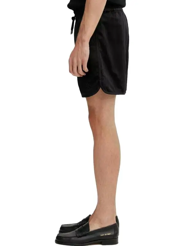 Filling Pieces Mesh Knit Drawstring Shorts - Black