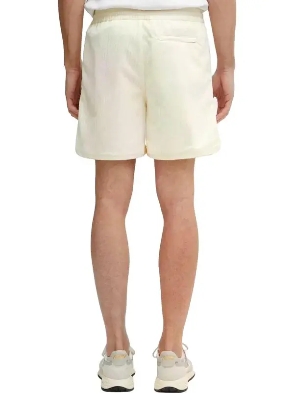 Filling Pieces Mesh Knit Logo Embroidered Shorts - Neutrals