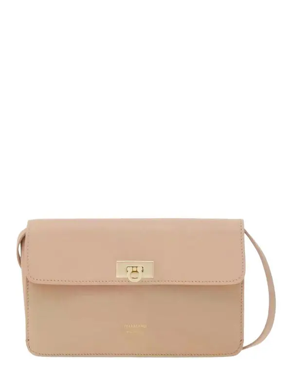FERRAGAMO Gancini Flap Minibag - Neutrals