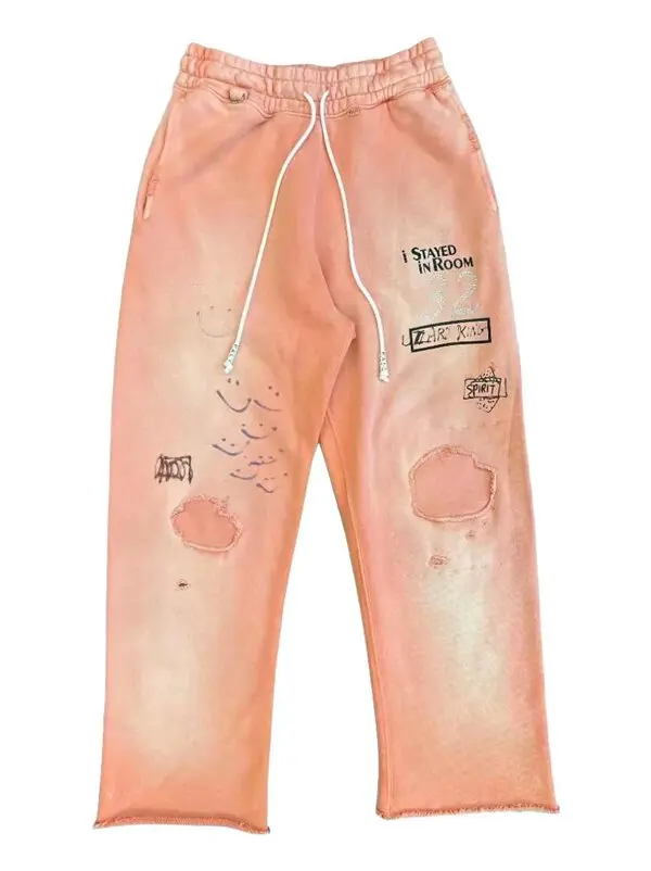 PALY Alta Cienega Distressed Track Pants - Orange