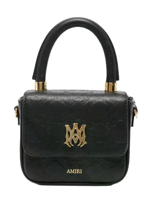 Amiri Logo Plaque Mini Bag - Black