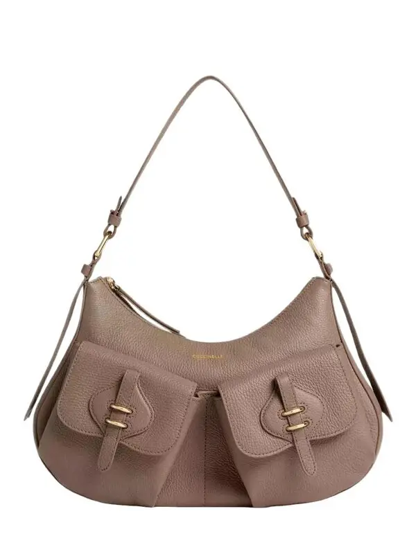 COCCINELLE Mavery Pocket Shoulder Bag - Neutrals