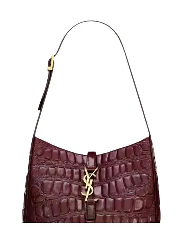 Saint Laurent Le 5 À 7 Crocodile-embossed Leather Shoulder Bag - Red