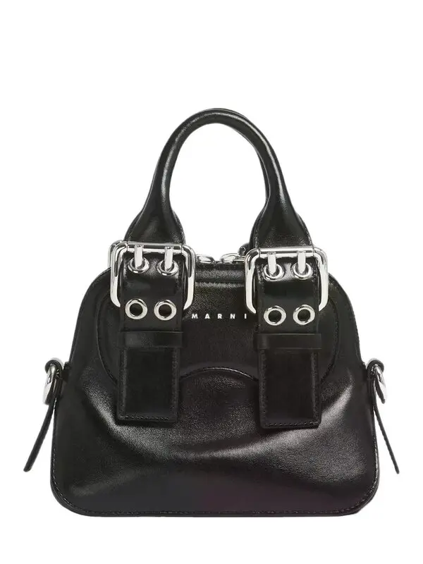 Marni Leather Mini Belt Bag - Black