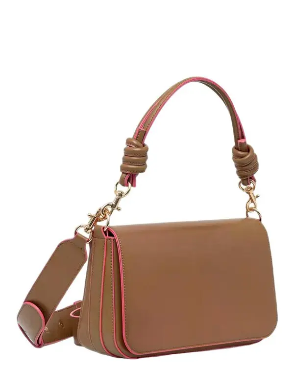 BENETTON Knot-detail Shoulder Bag - Brown