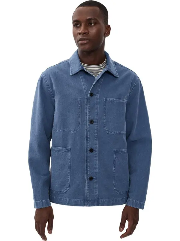 Madewell Cotton Hemp Barn Jacket - French Blue
