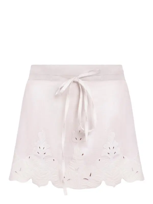 BINDU Alina Skirt Linen - White