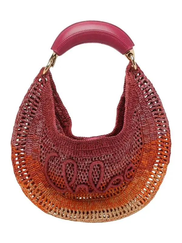 Chloé Summer Banana Raffia Hobo Bag - Multi