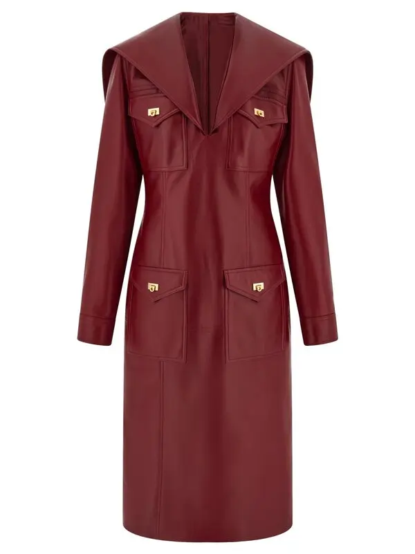 FERRAGAMO Nappa Plongé Dress - Red