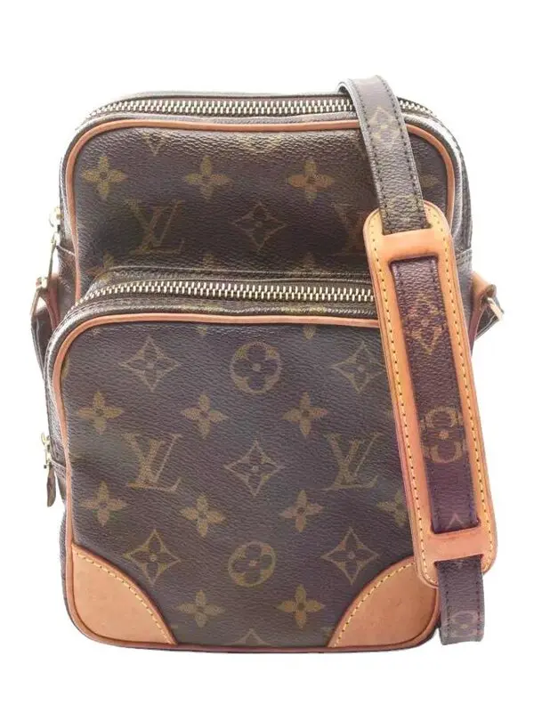 LOUIS VUITTON 2002 Monogram Amazone Crossbody Bag - Brown