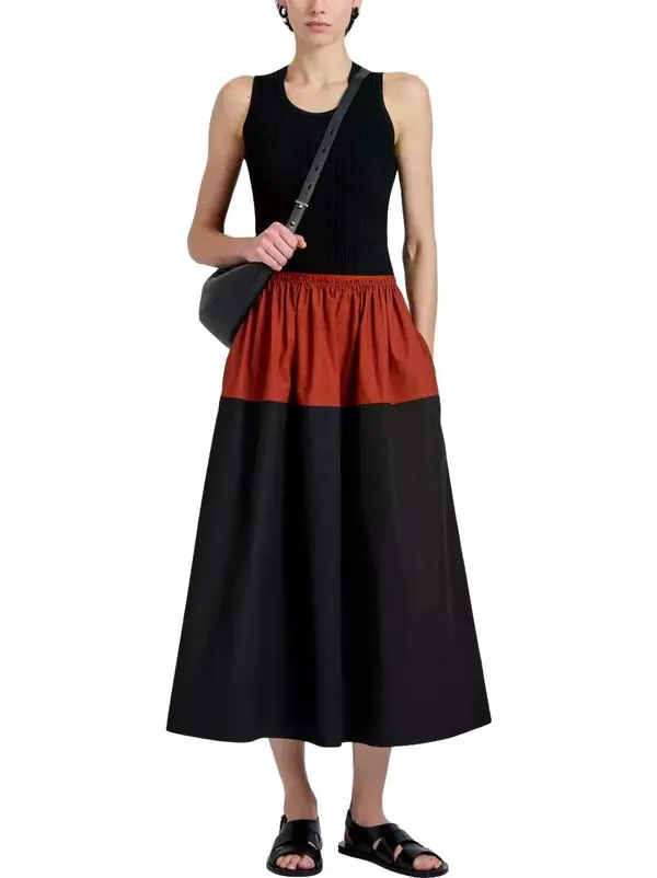 Proenza Schouler White Label Nyla Poplin Skirt - Black