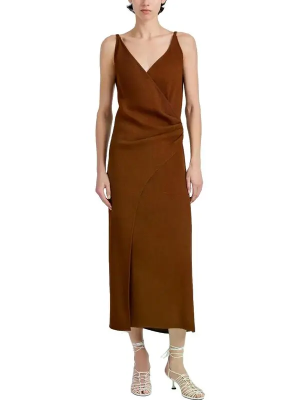 Proenza Schouler Noema Midi Dress In Heavy Sable - Brown