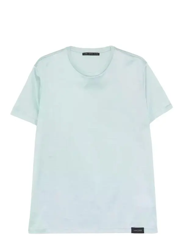 LOW BRAND Crewneck Short-sleeved T-shirt - Blue
