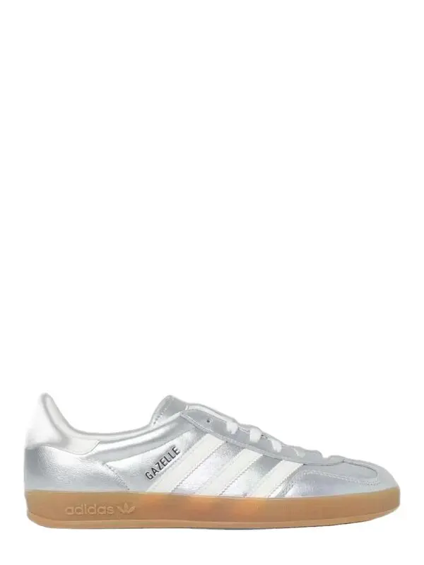 Adidas Gazelle Lace-up Leather Sneakers - Silver