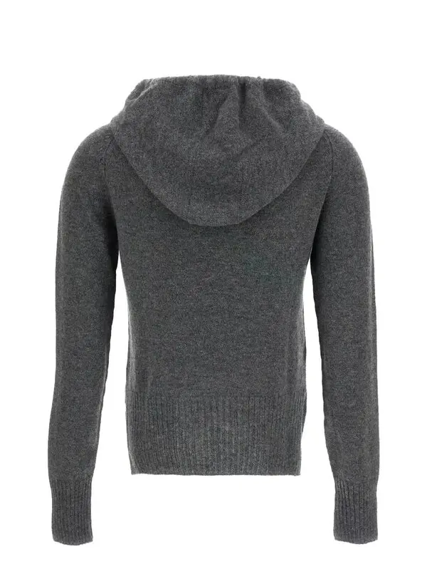Simone Rocha Embellished Cashmere Hoodie - Grey