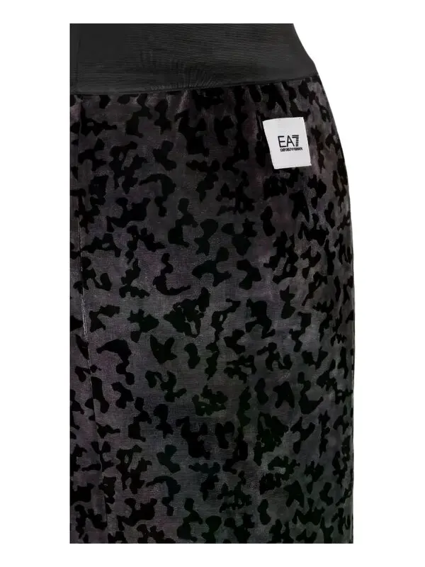EA7 Velvet Effect Skirt - Grey