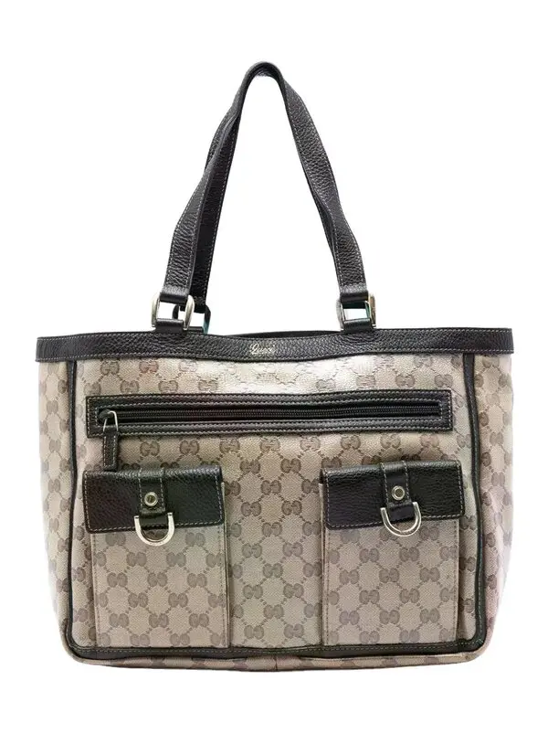 Gucci Gg Crystal Abbey D-ring Tote Bag - Neutrals