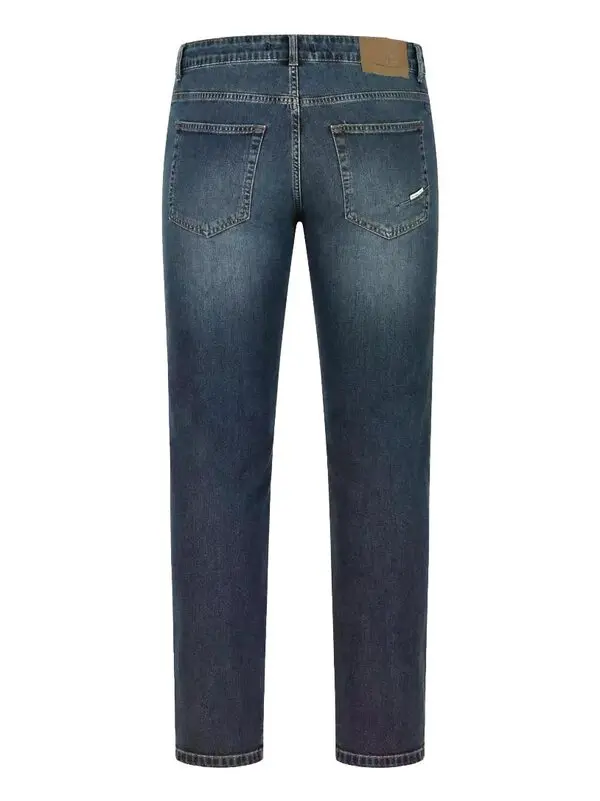 MICHAEL COAL Capri Faded Denim Jeans - Blue