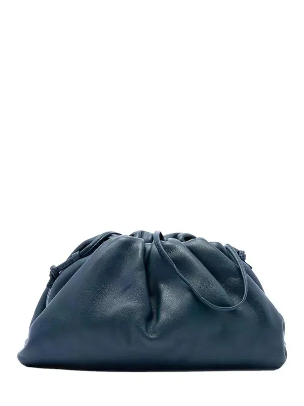 Bottega Veneta Lambskin Mini Pouch Crossbody Bag - Blue