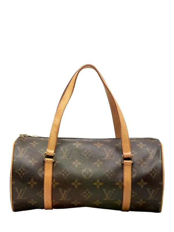 LOUIS VUITTON Monogram Papillon 28 Handbag - Brown