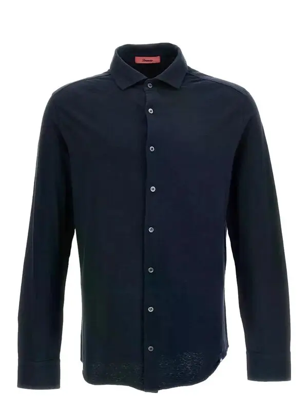 DRUMOHR Long-sleeve Button-down Shirt - Blue