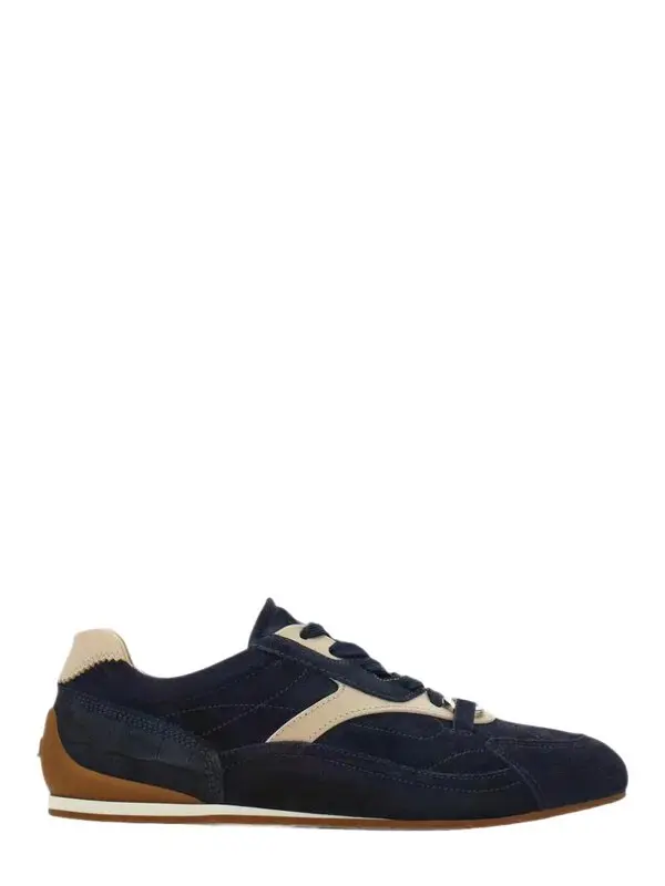 FERRAGAMO Gancini Ornament Suede Sneakers - Blue