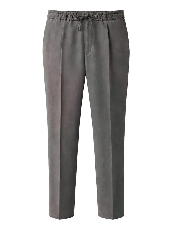 Pal Zileri Pleated Trousers With Drawstring Waist - Brown