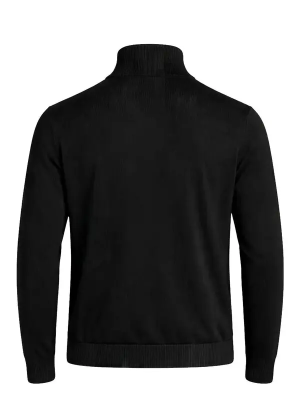 Pal Zileri High-neck Zip-up Cardigan - Black