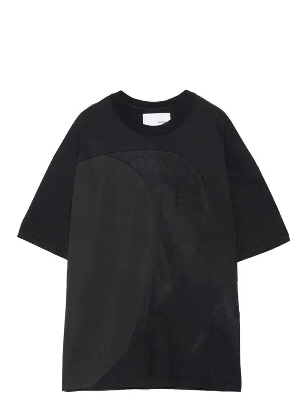 YOSHIOKUBO Mesh Panelled T-shirt - Black
