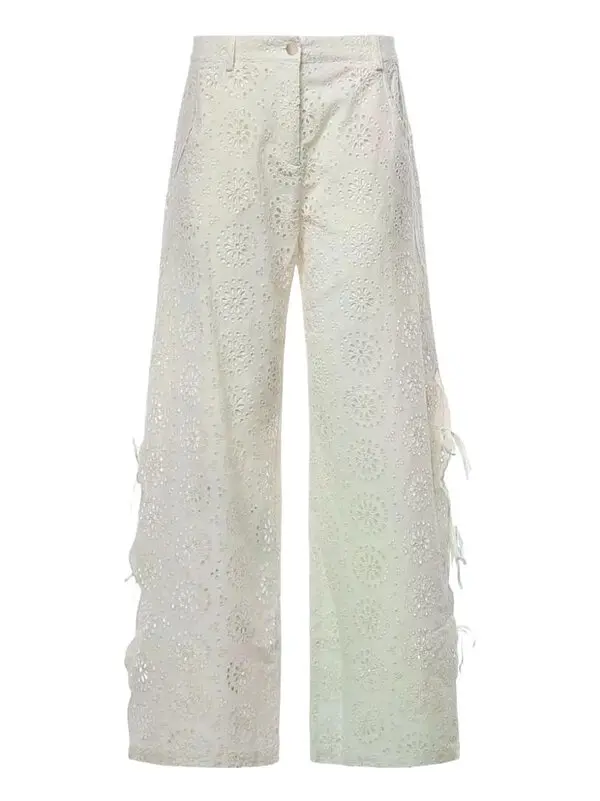 MC2 SAINT BARTH Sangallo Palazzo Pants - Neutrals