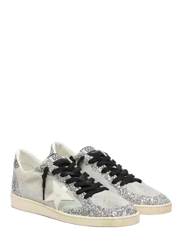 GOLDEN GOOSE Ball Star Glitter-effect Sneakers - Grey